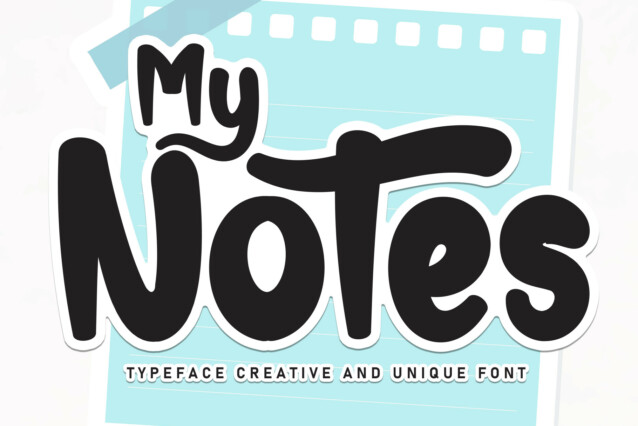 My Notes Display Font - Download Free Font