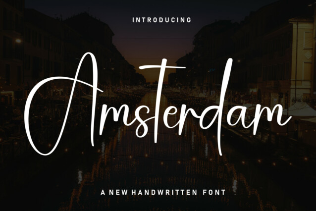 Amsterdam Handwritten Typeface - Download Free Font