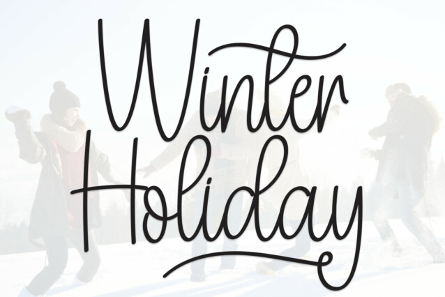 Winter Holiday Script Font - Download Free Font