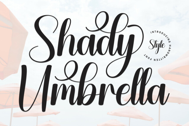 Shady Umbrella Script Font Download Free Font