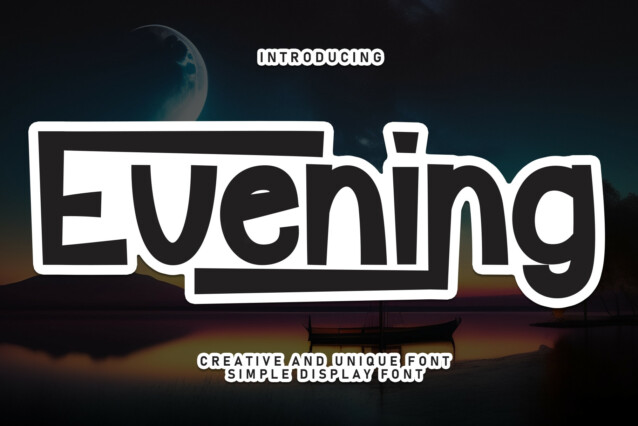 Evening Display Font - Download Free Font