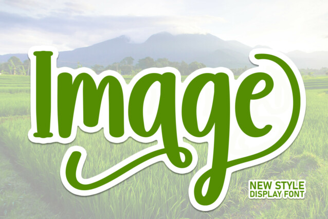 Image Display Font - Download Free Font