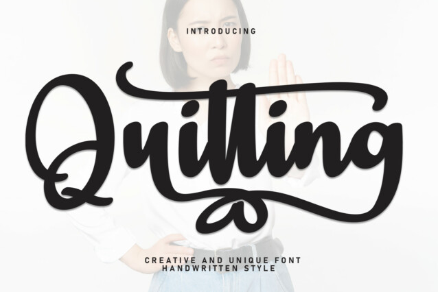 Quitting Script Font - Befonts