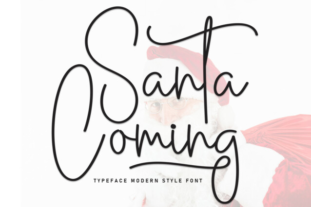 Santa Coming Script Font - Download Free Font