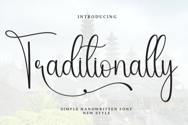 Traditionally Script Font - Download Free Font