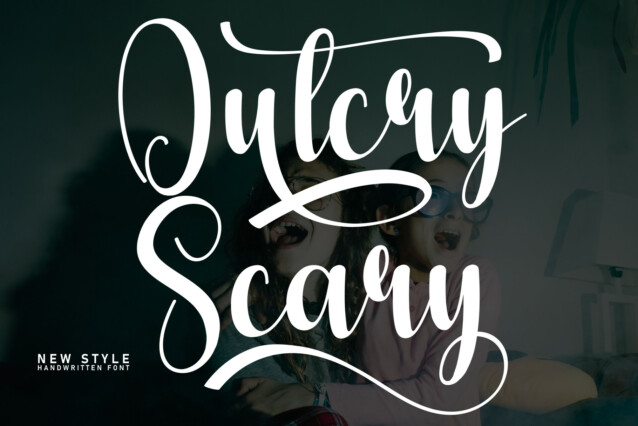Outcry Scary Script Font - Download Free Font