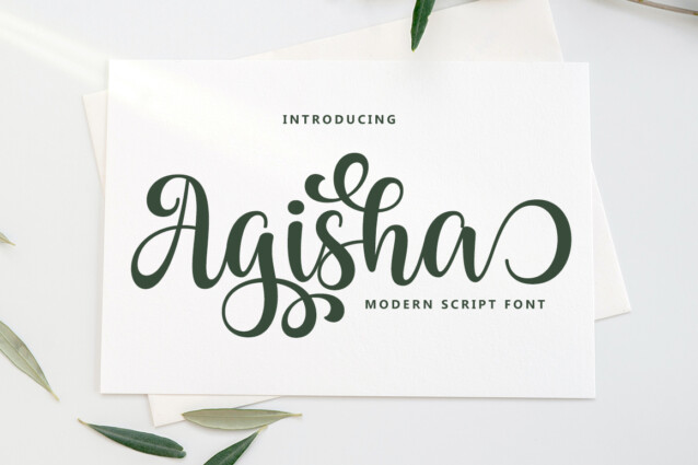 Agisha Script Font - Befonts