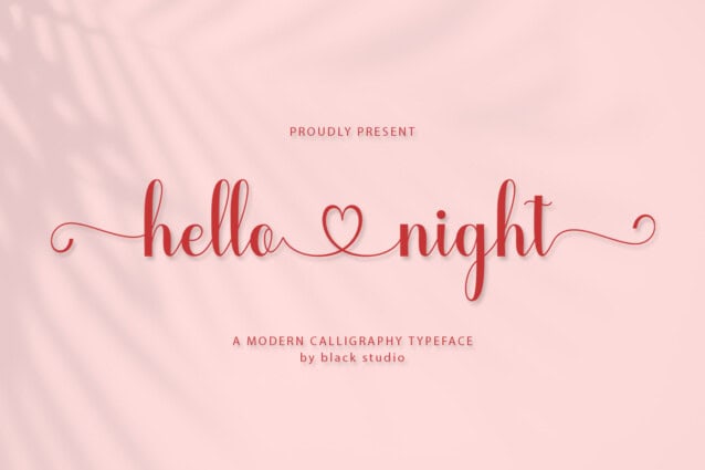 Hello Night Script Font - Download Free Font