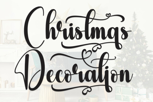 Christmas Decoration Script Font - Download Free Font