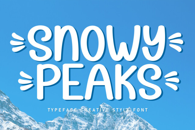 Snowy Peaks Display Font - Download Free Font