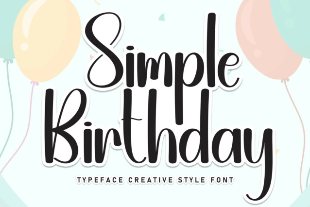 Simple Birthday Script Font - Download Free Font