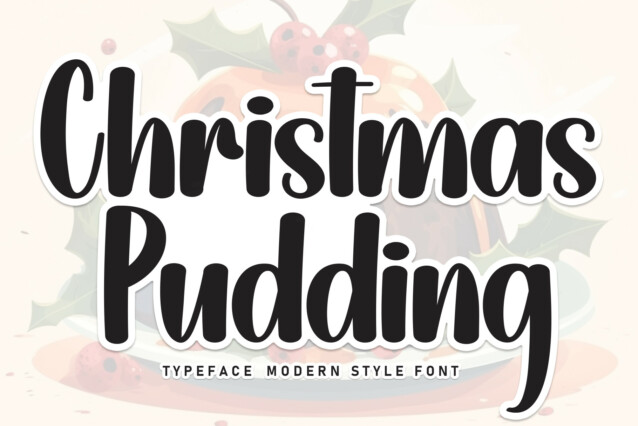 Christmas Pudding Display Font - Download Free Font