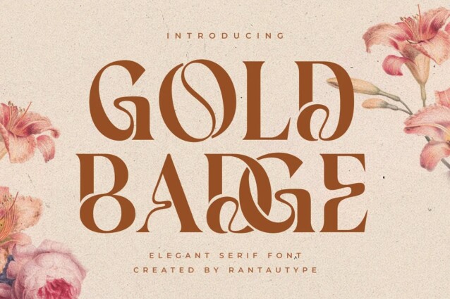 Gold Badge Font - Download Free Font