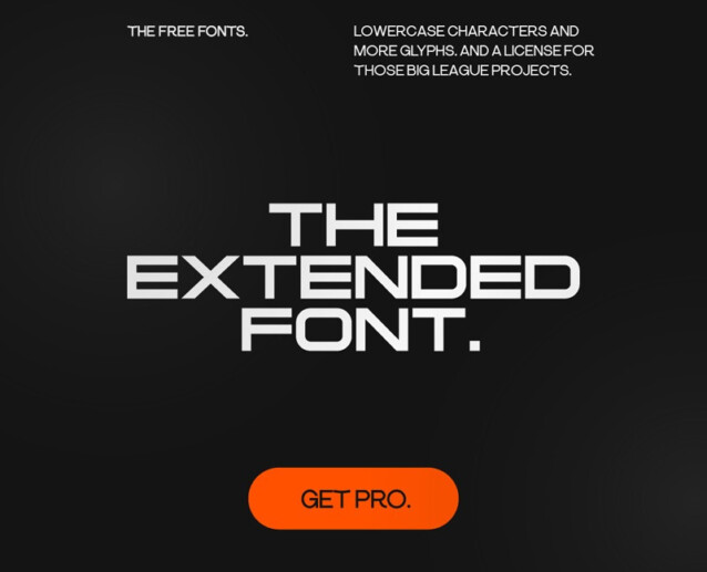 The Extended Font - Download Free Font