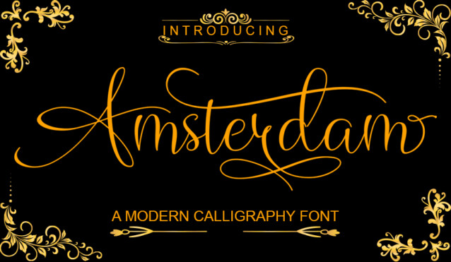Amsterdam Calligraphy Font - Download Free Font