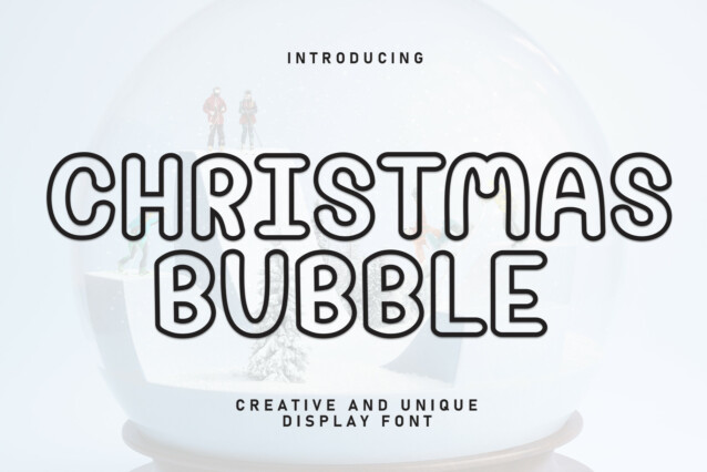 Christmas Bubble Display Font - Download Free Font