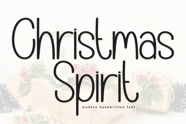 Christmas Spirit Display Font - Befonts