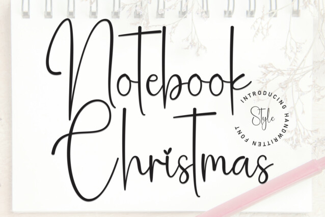 Notebook Christmas Script Font - Download Free Font