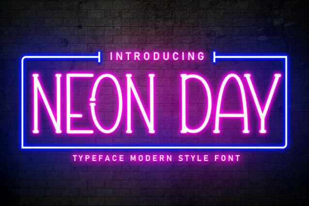 Neon Day Display Font - Download Free Font