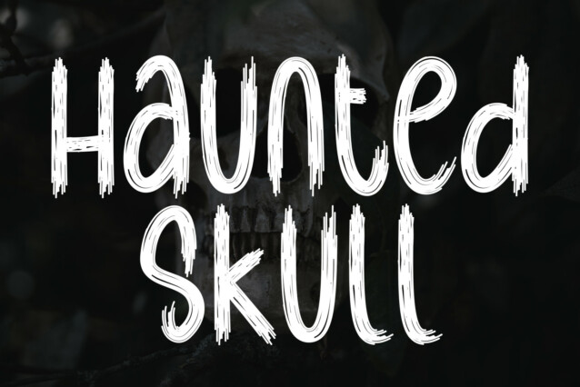 Haunted Skull Font - Befonts