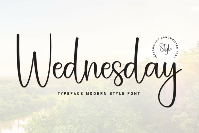 Wednesday Script Font - Download Free Font