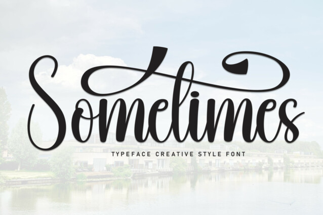 Sometimes Script Typeface - Download Free Font