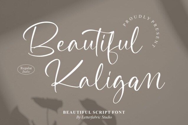 Beautiful Kaligan Font - Download Free Font
