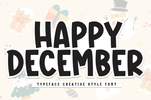 Happy December Display Font - Download Free Font