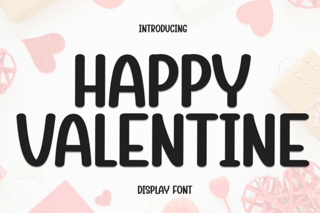 Happy Valentine Display Font - Download Free Font
