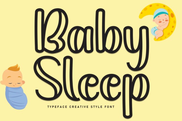 Baby Sleep Display Font - Download Free Font