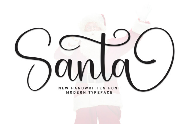 Santa Script Typeface - Download Free Font