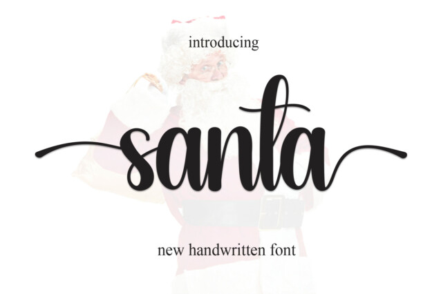 Santa Script Typeface - Download Free Font