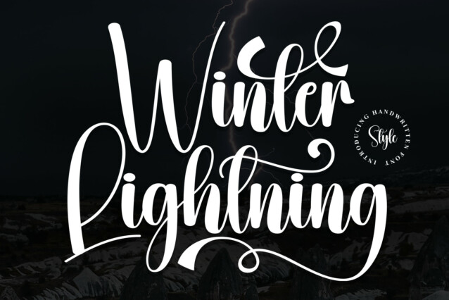 Winter Lightning Script Font - Download Free Font Winter Lightning Script Font - Download Free Font