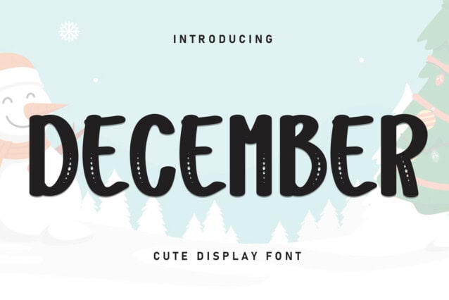 December Display Font - Download Free Font