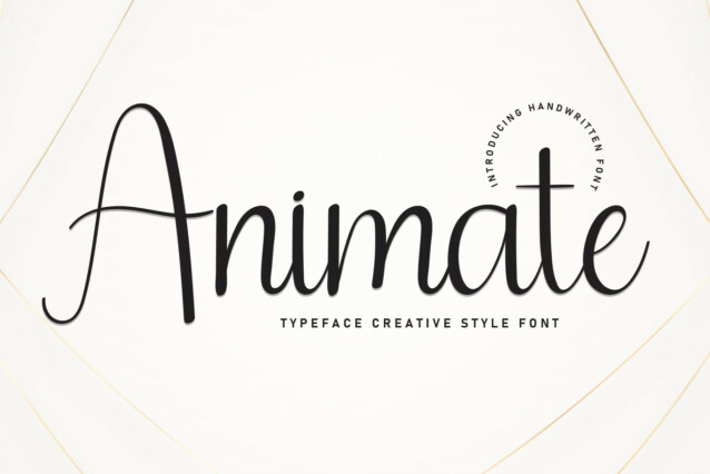 Animate Script Font - Download Free Font