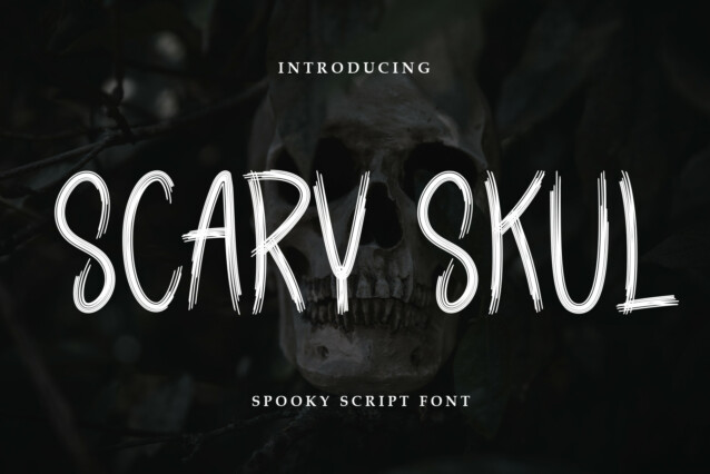 Scary Skul Brush Font - Download Free Font