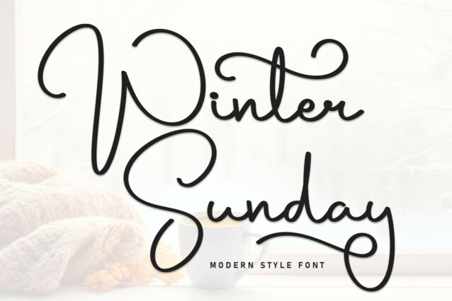 Winter Sunday Script Font - Befonts