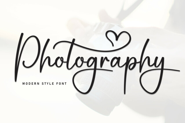 Photography Script Typeface - Download Free Font