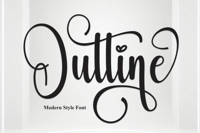 Outline Script Typeface - Download Free Font