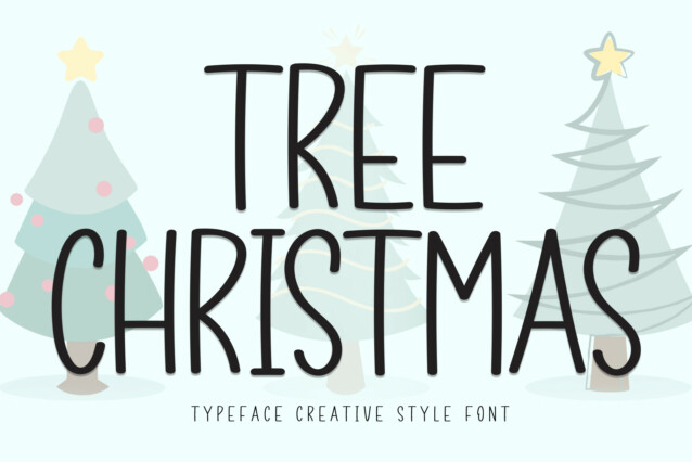 Tree Christmas Display Font - Download Free Font