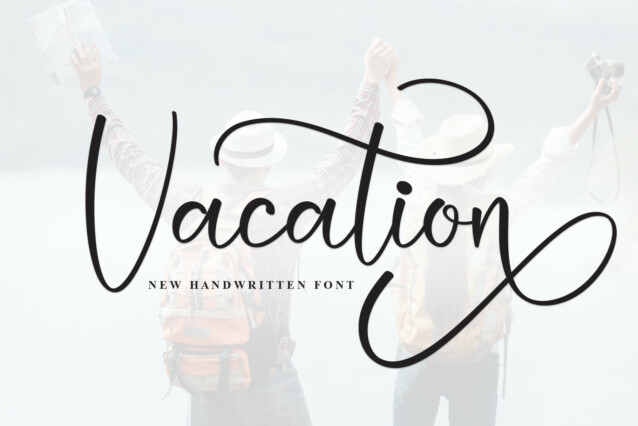 Vacation Calligraphy Typeface - Download Free Font