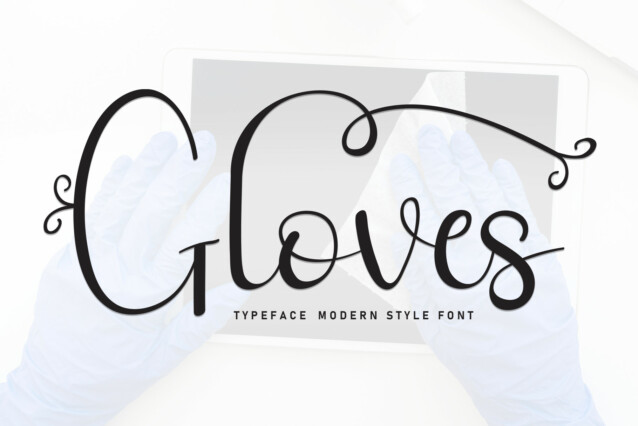 Gloves Font - Befonts