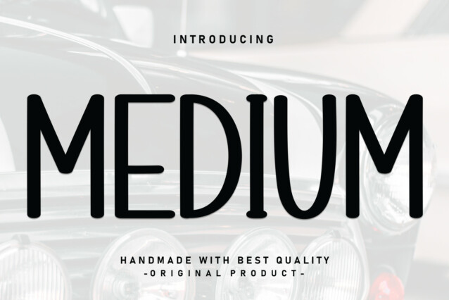 Medium Display Font - Download Free Font