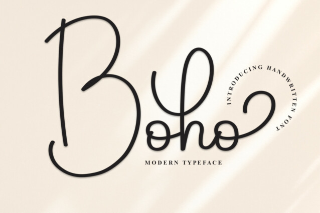 Boho Script Typeface - Download Free Font