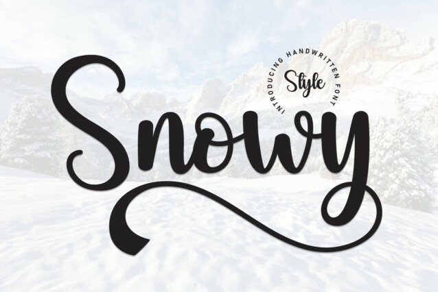 Snowy Script Typeface - Download Free Font