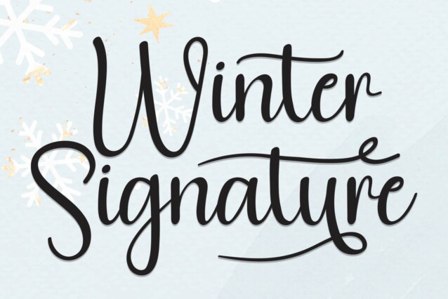 Winter Signature Script Typeface - Download Free Font