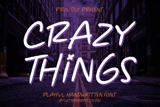 Crazy Things Font - Befonts