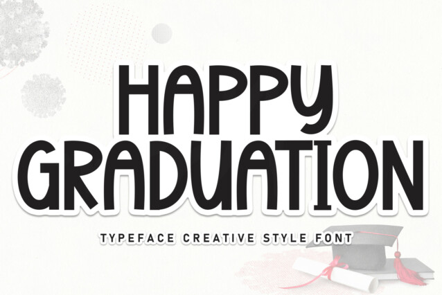 Happy Graduation Display Font - Download Free Font