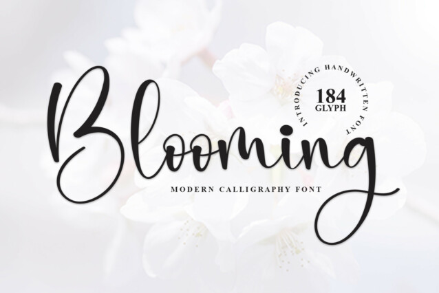 Blooming Script Typeface - Download Free Font