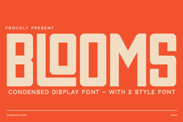 Blooms - Display Font - Download Free Font